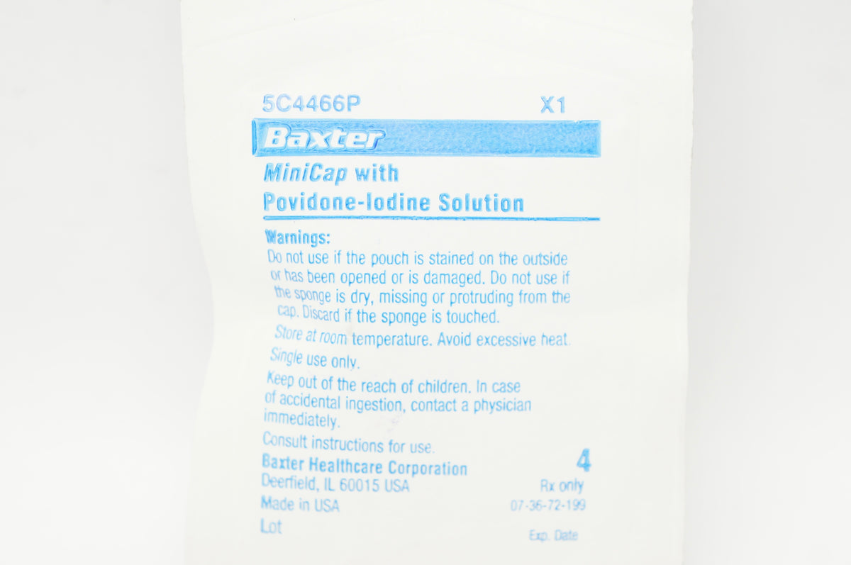 Baxter 5C4466P MiniCap with Povidone-Iodine Solution (x) – Imedicsales