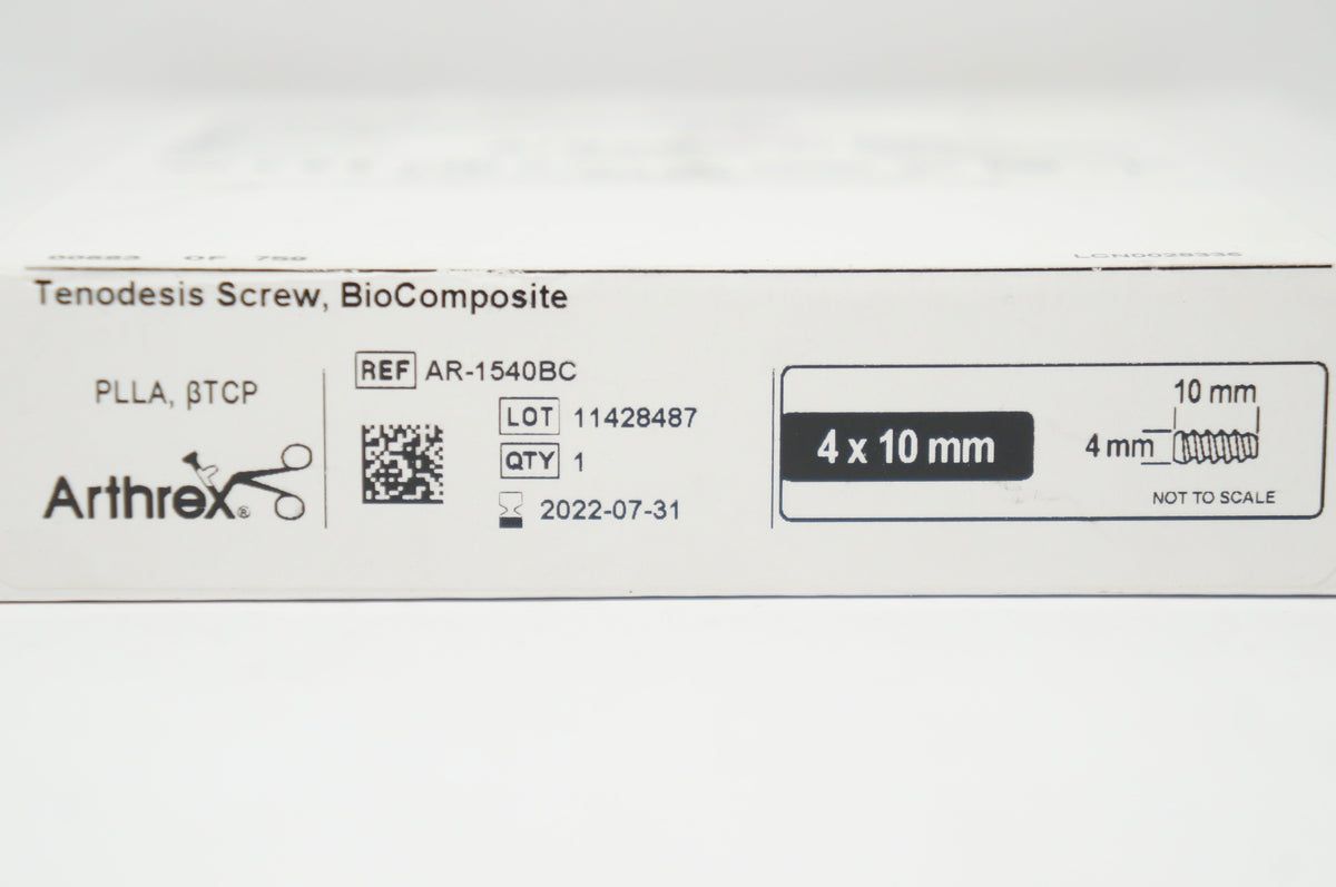 Arthrex AR-1540BC Tenodesis Screw, BioComposite 4 x 10mm – Imedicsales