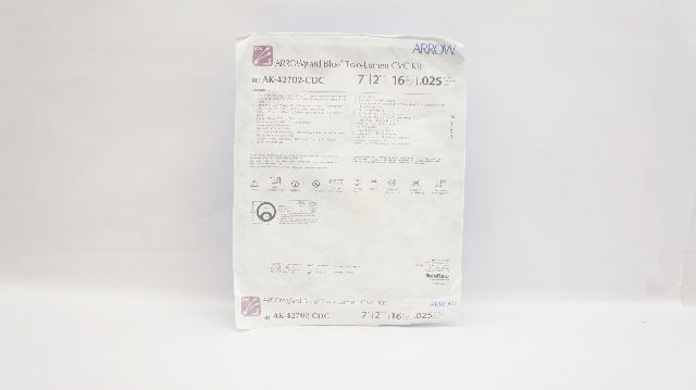Teleflex AK-42702-CDC Arrow Two-Lumen CVC Kit 7Fr x 16cm (x) – Imedicsales