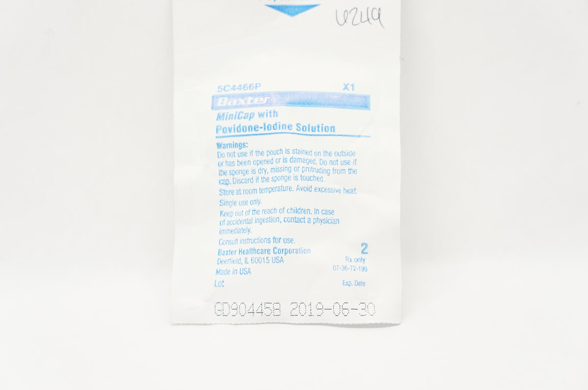 Baxter 5C4466P MiniCap with Povidone-Iodine Solution (x) – Imedicsales