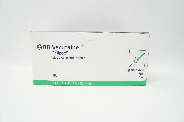 BD 368607 Vacutainer Eclipse Blood Collection Ndle. 21G x 1-1/4in. - B ...