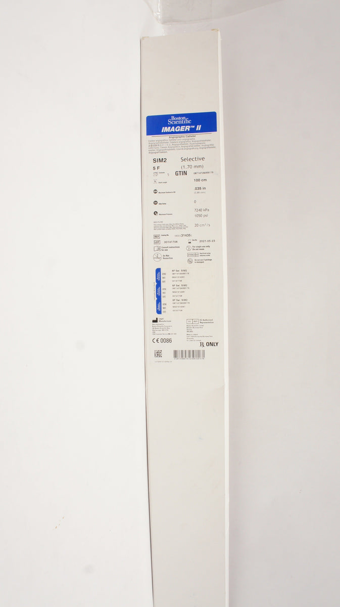 Boston Scientific 31435 Imager II Angiographic Cath.SIM2 Selective 5F ...