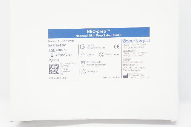 Cooper Surgical 44-8000 NEO-Prep Neonatal Skin Prep Tabs, Small - Box ...