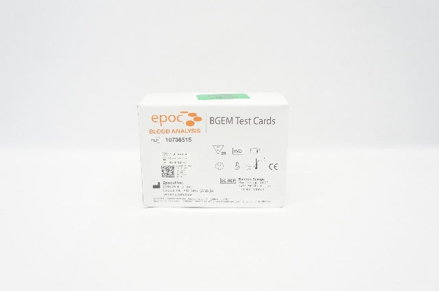Epocal 10736515 Epic Blood Analysis BGEM Test Cards -Box of 13(x ...