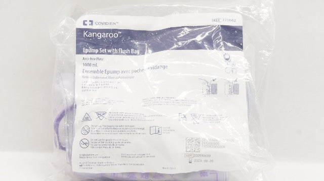 Covidien 773662 Kangaroo Epump Set with Flush Bag Anti-Free Flow 1000m ...