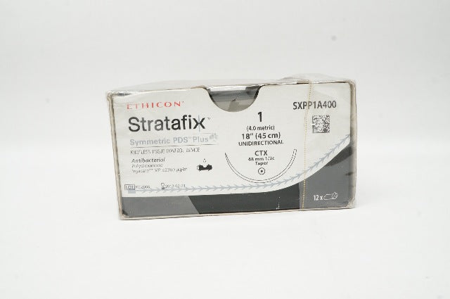 Ethicon SXPP1A400 1 Stratafix CTX 48mm 1/2c Taper 18inch - Box of 12 ...