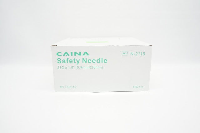 Caina Medical CN2115 Safety Ndle 21G x 1.5inch - Box of 100 – Imedicsales