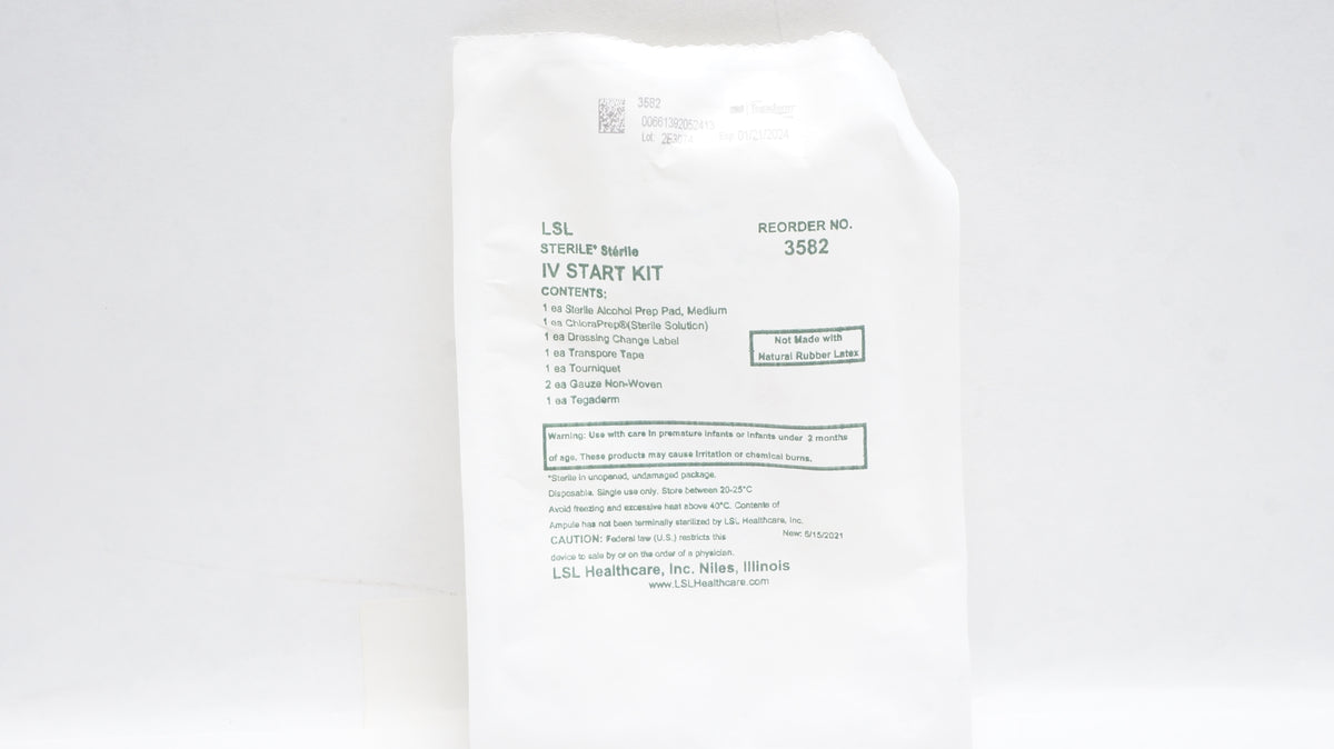 LSL Healthcare 3582 Tegaderm Sterile IV Start Kit (x) – Imedicsales
