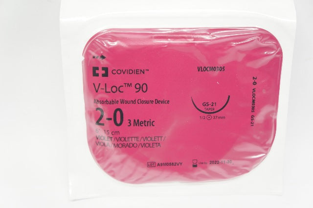 Covidien VLOCM0305 2-0 V-Loc 90 Absorbable Wound Closure Device GS-21 ...