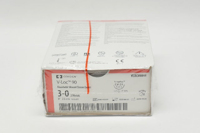 Covidien VLOCM0844 Wound Closure Device 3-0 Surgalloy CV-23 Taper 9in ...