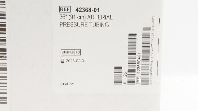 ICU Medical 42368-01 Arterial Pressure Tubing 36 inch - Box of 25 ...