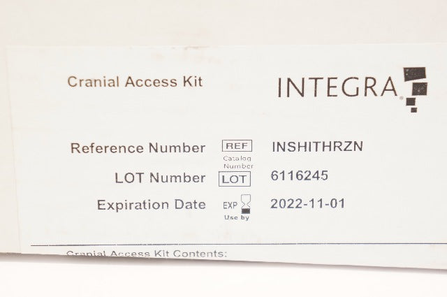 Integra INSHITHRZN Cranial Access Kit (x) – Imedicsales