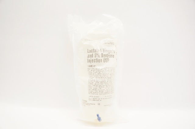 Baxter 2B2074 Lactated Ringer's & 5% Dextrose Injection USP 1000ml ...