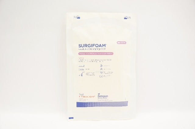 Ethicon 1974 SURGIFOAM Absorbable Gelatin Sponge Size 100, 8cm x 12.5c ...