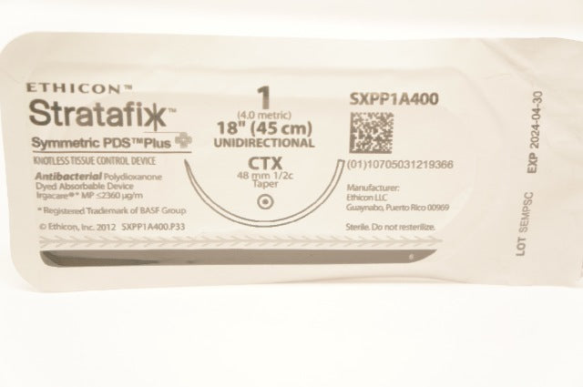Ethicon SXPP1A400 1 Stratafix Tissue Control Device CTX 48mm 1/2c Tape ...