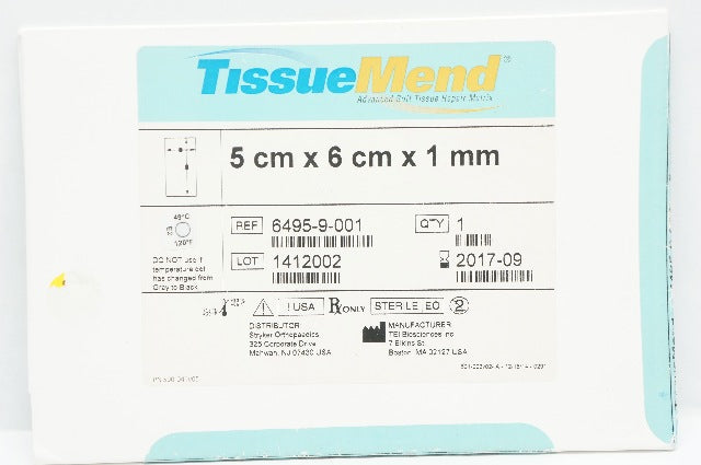 Stryker Orthopaedics 6495-9-001 TissueMend Advanced Soft Tissue 5cm x6 ...