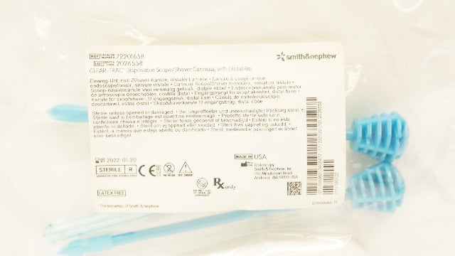 Smith&Nephew 72201658 Clear Trac Disposable Scope/Shaver Cannula w/Dis ...