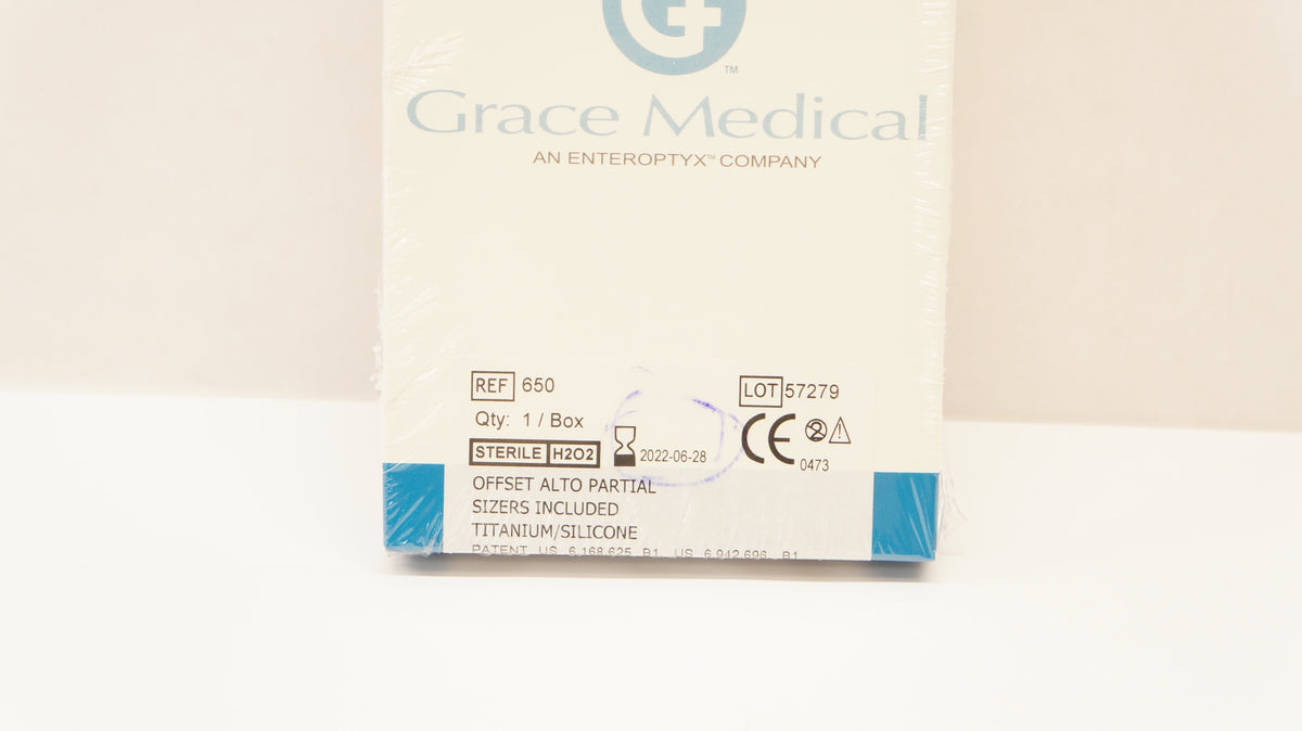 Grace Medical 650 Offset Alto Partial Sizers Included Titanium/Silicon ...