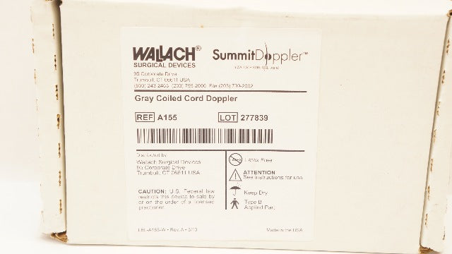 Wallach A155 Summit Doppler Gray Coiled Doppler – Imedicsales