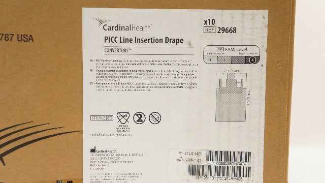 Cardinal Health 29668 Convertors PICC Line Insertion Drape 77x110inch ...