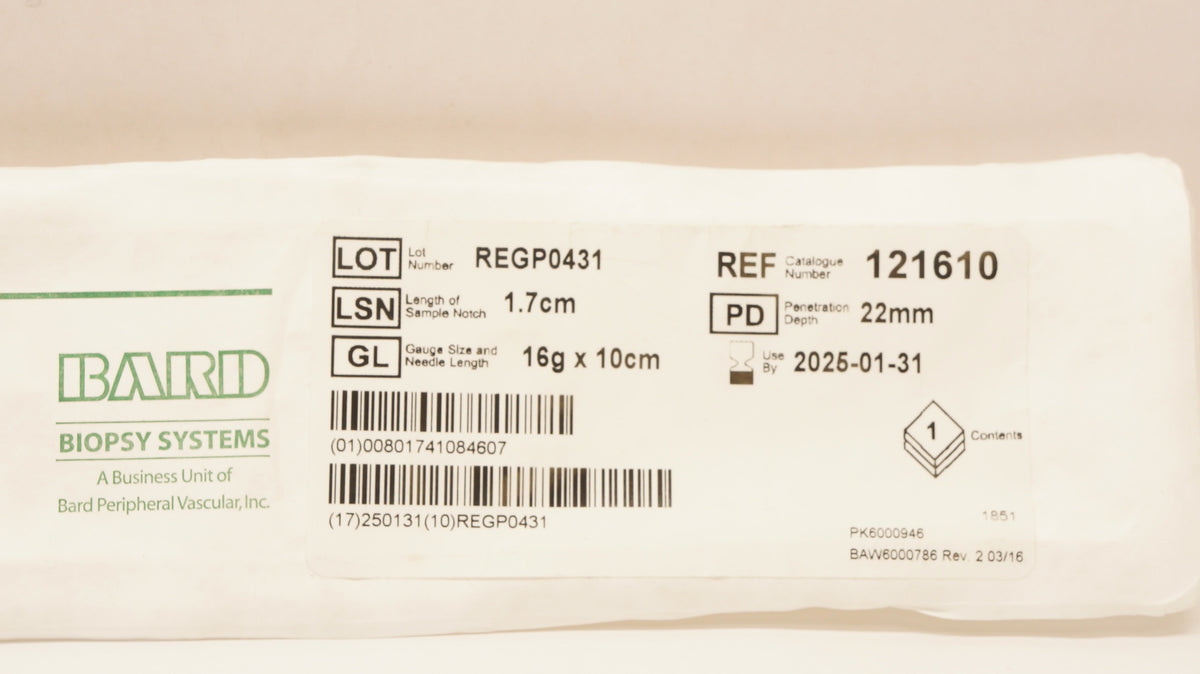 Bard 121610 Monopty Disposable Core Biopsy Instrument – Imedicsales