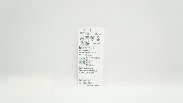 ICU Medical 424110401 Non-Vented Male Luer Lock Cap – Imedicsales