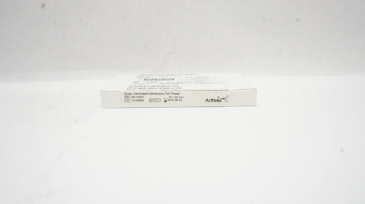 Arthrex AR-1400TB Bio-Intereference Screw Full Thread 10 x 20mm (x ...
