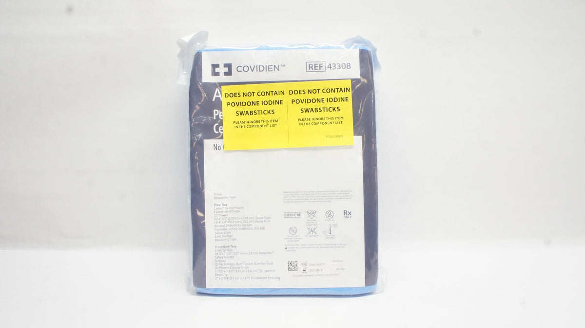 Covidien 43308 Argyle PICC Procedure Tray (x) – Imedicsales