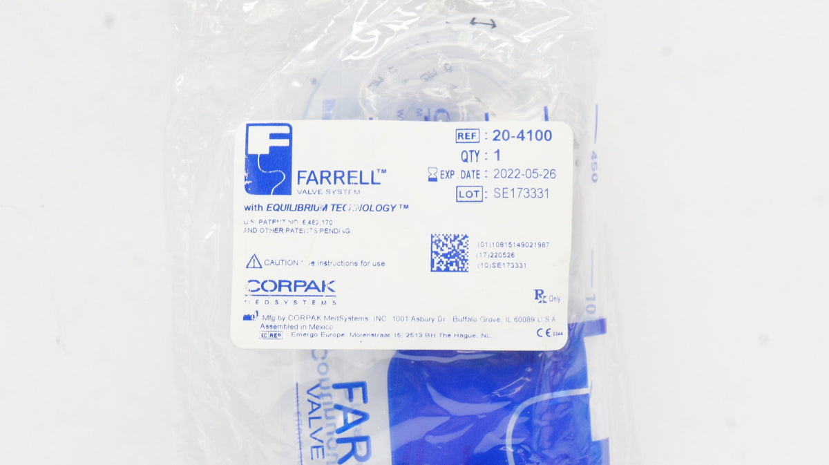 Corpak 20-4100 Farrell Valve System Continuous Gastric Pressure Relief ...
