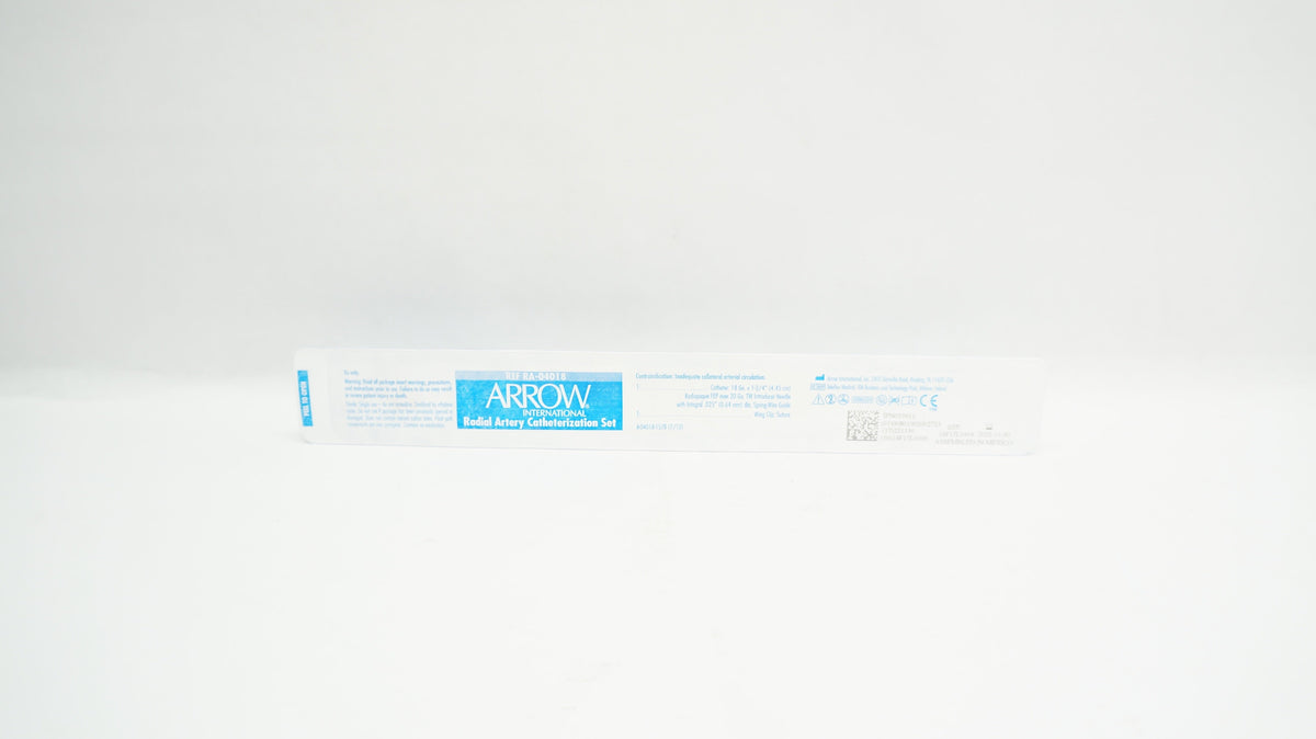 Arrow FA-04018 Radial Arterial Catheterization Set 18Ga x 4-3/4 inch ...