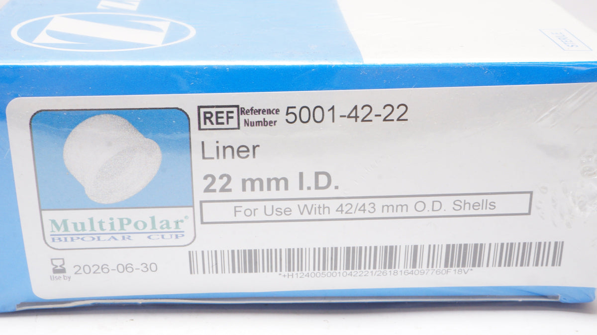 Zimmer 5001-42-22 MultiPolar Bipolar Cup,Liner 22mm I.D. – Imedicsales