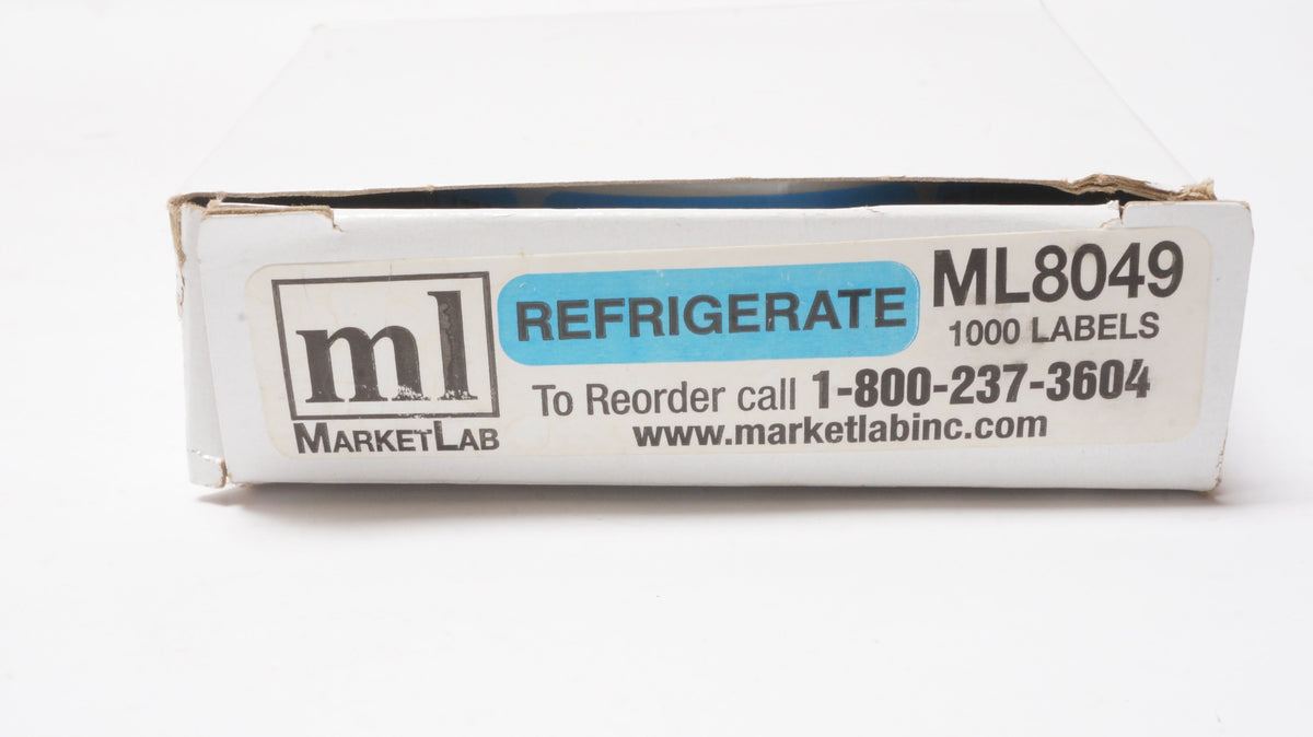 MarketLab ML8049 Reagent Labels Refrigerate, Blue - Box of 1000 ...