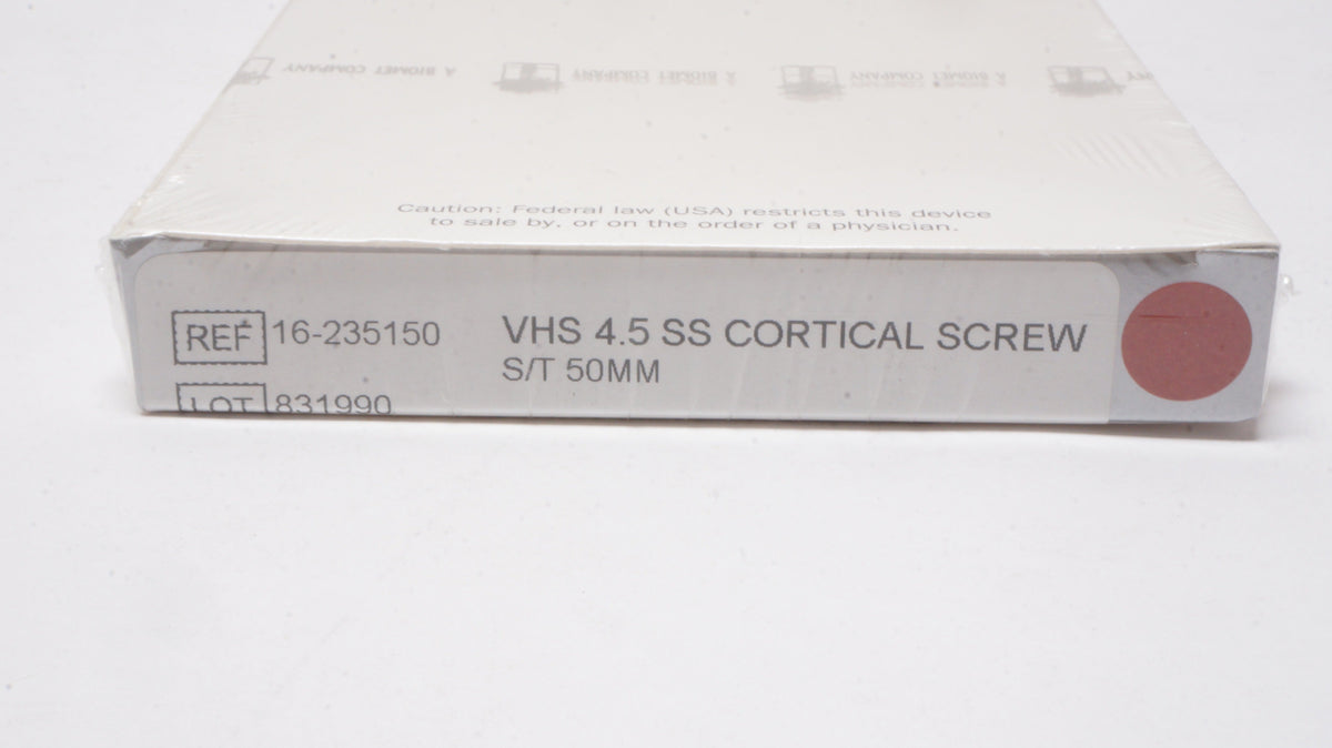 Biomet 16-235150 Trauma Fixation Systems VHS 4.5 SS Cortical Screw S/T – Imedicsales