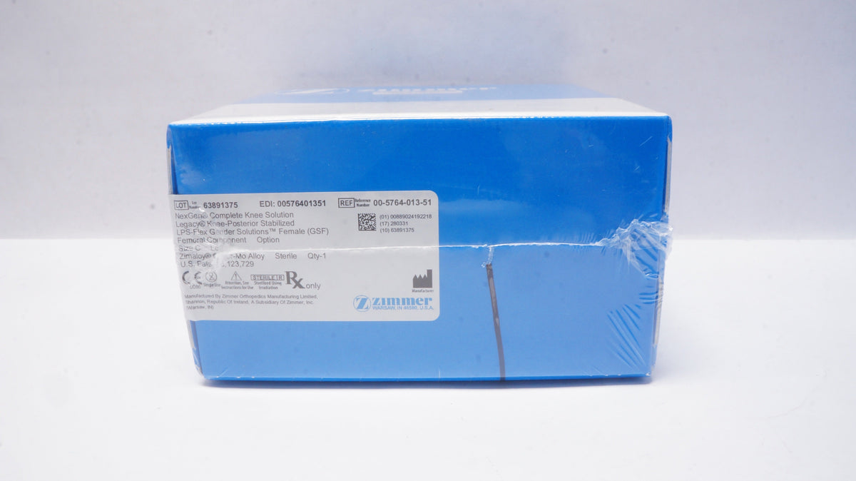Zimmer 00-5764-013-51 NexGen Complete Knee Solution, Femoral Component ...