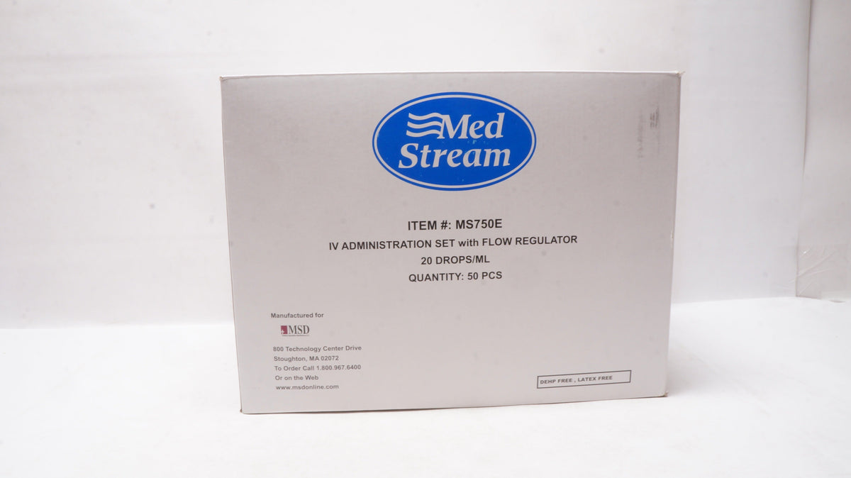 MSD MS750E Med Stream Flow Regulator IV Set 92inch, 20 Drops/mL (x ...