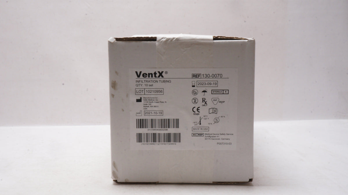 Solta Medical 130-0070 VentX Infiltration Tubing (x) - Box of 10 Set ...