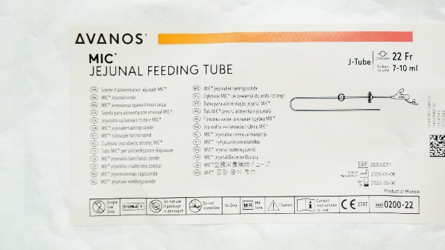 Avanos 0200-22 MIC Jejunal Feeding Tube 22Fr x 7-10 ml (x) – Imedicsales