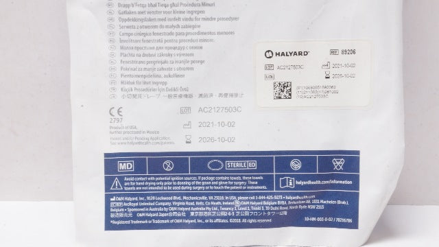 Halyard 89206 Minor Procedure Fenestrated Drape 30 x 30inch – Imedicsales