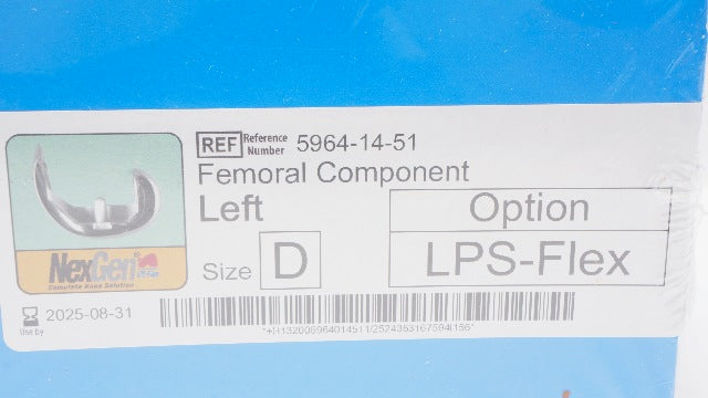 Zimmer 5964-14-51 NexGen Complete Knee Solution Femoral Component Left ...