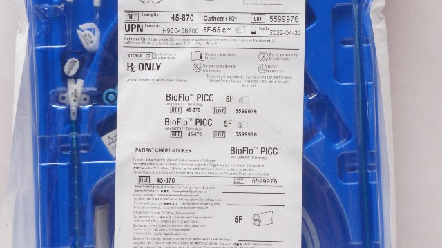 Navilyst 45-870 BioFlo PICC with Endexo Technology 5F-55cm Catheter Ki ...