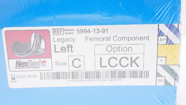 Zimmer 5994-13-91 NexGen Legacy Femoral Component, Left, Option LCCK ...