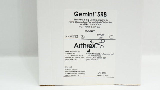 Arthrex AR-6572 Gemini Self-Retaining Cannula System 8.25mm IDx9cm(x ...