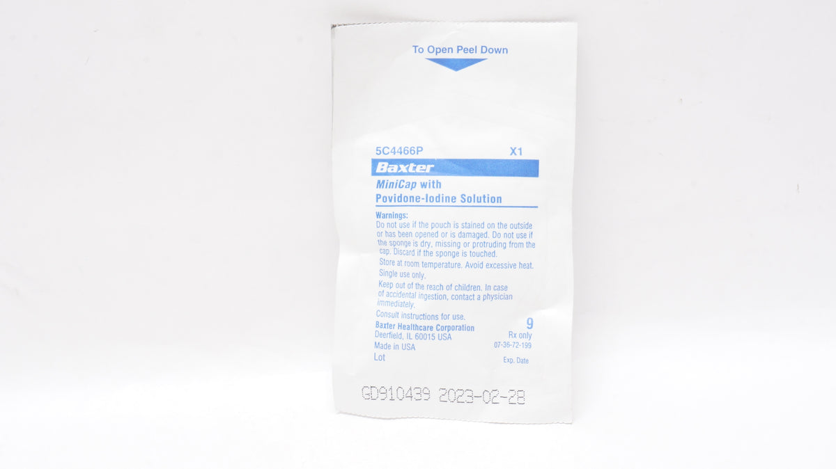 Baxter 5C4466P MiniCap with Povidone-Iodine Solution (x) – Imedicsales