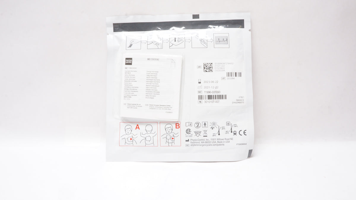 Physio-Control 11996-000093 Quik-Combo RTS Pediatric ECG Electrodes 0 ...