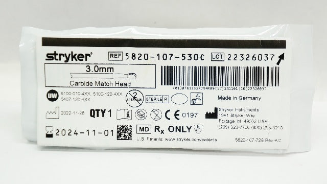Stryker 5820-107-530C Carbide Match Head 3.0mm – Imedicsales