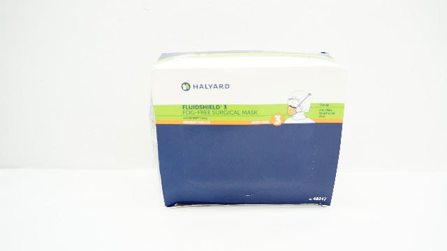 Halyard 48247 Fluidshield 3 Fog-Free Surgical Mask ASTM Level 3 - Box ...