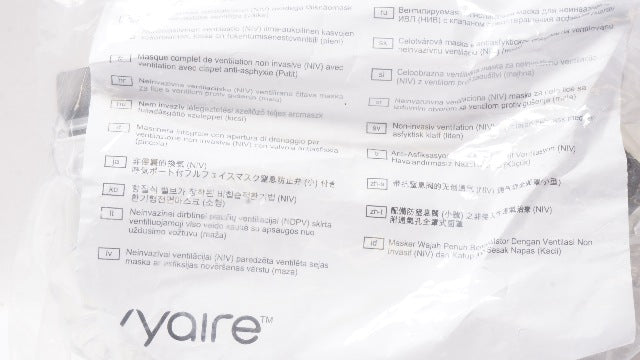 Vyaire NIV040S AirLife Non Invasive Ventilation Vented Full Mask ...