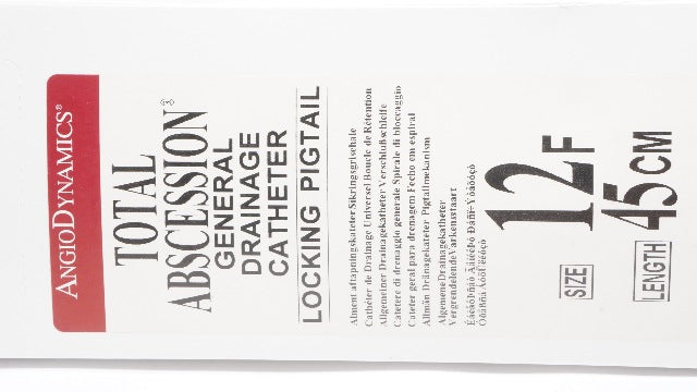 AngioDynamics 14000809 Total Abscession General Drainage Cath.,12F x 4 ...