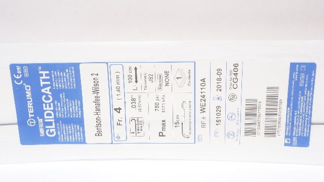 Terumo WE24110A GLIDECATH Bentson-Hanafee-Wilson 2 4Fr x 038In x 750ps ...