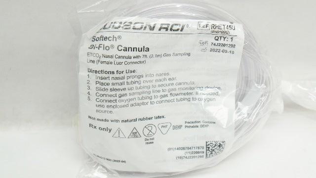 Teleflex RHET45U Hudson RCI Softech Bi-Flo Nasal Cannula w/7ft. Gas Sa ...